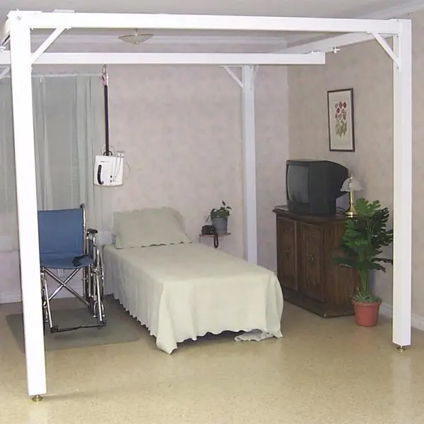 Square 4-Post Free Standing Track - Beacon Lift Services